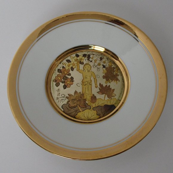 The Hamilton Collection | Art | Japanese Floral Calendar Chokin Plate ...